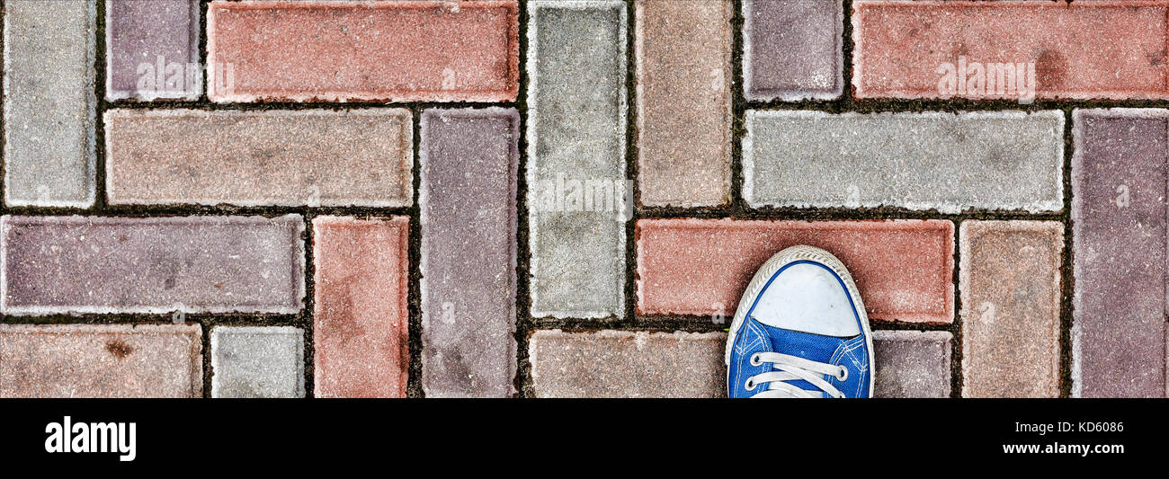 The choice, choices. Concept: The beginning of the path, the choice of ...
