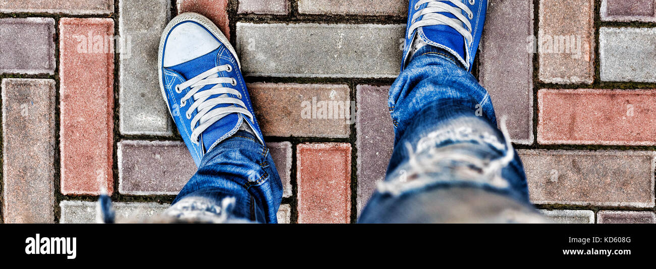 The choice, choices. Concept: The beginning of the path, the choice of ...