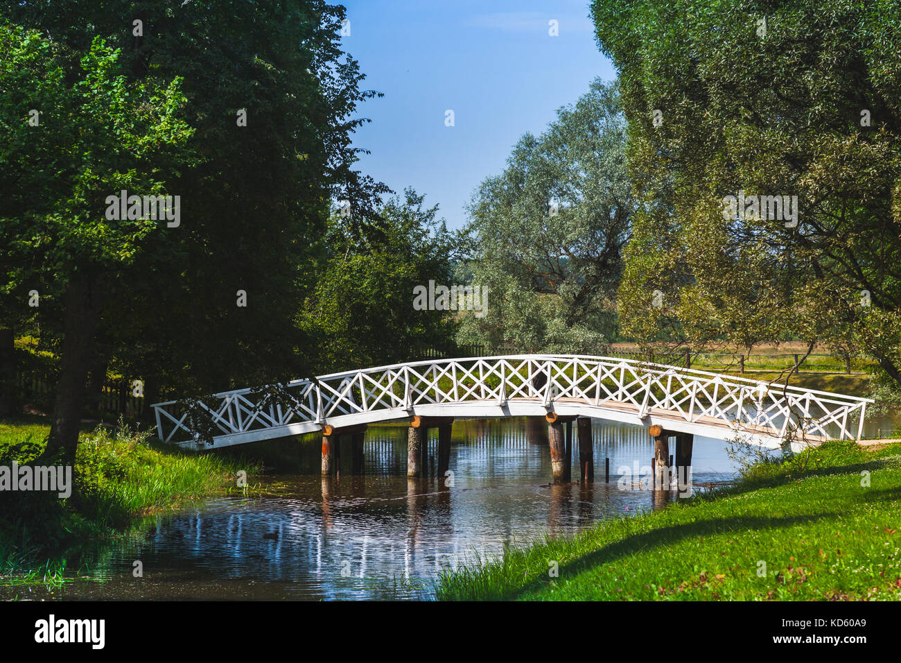 Ancient wooden bridge hi-res stock photography and images - Alamy