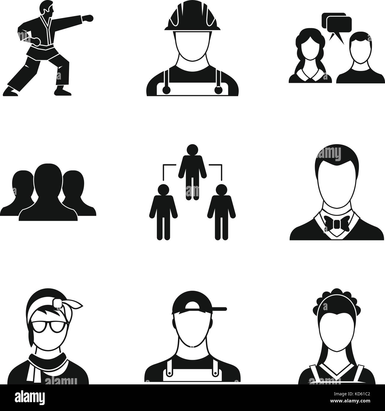 Black worker engineer team working Stock Vector Images - Alamy