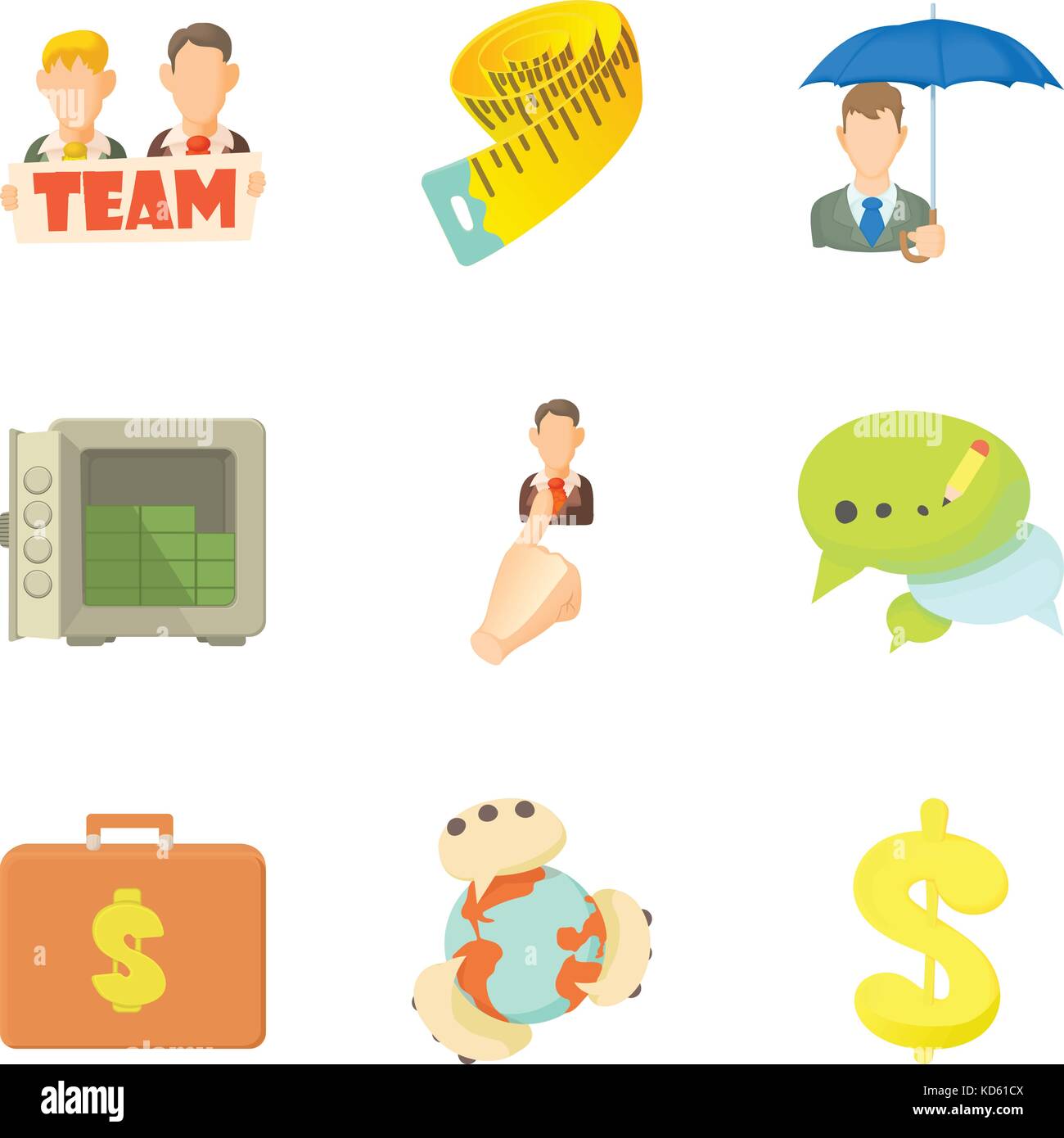 Global company icons set, cartoon style Stock Vector Image & Art - Alamy