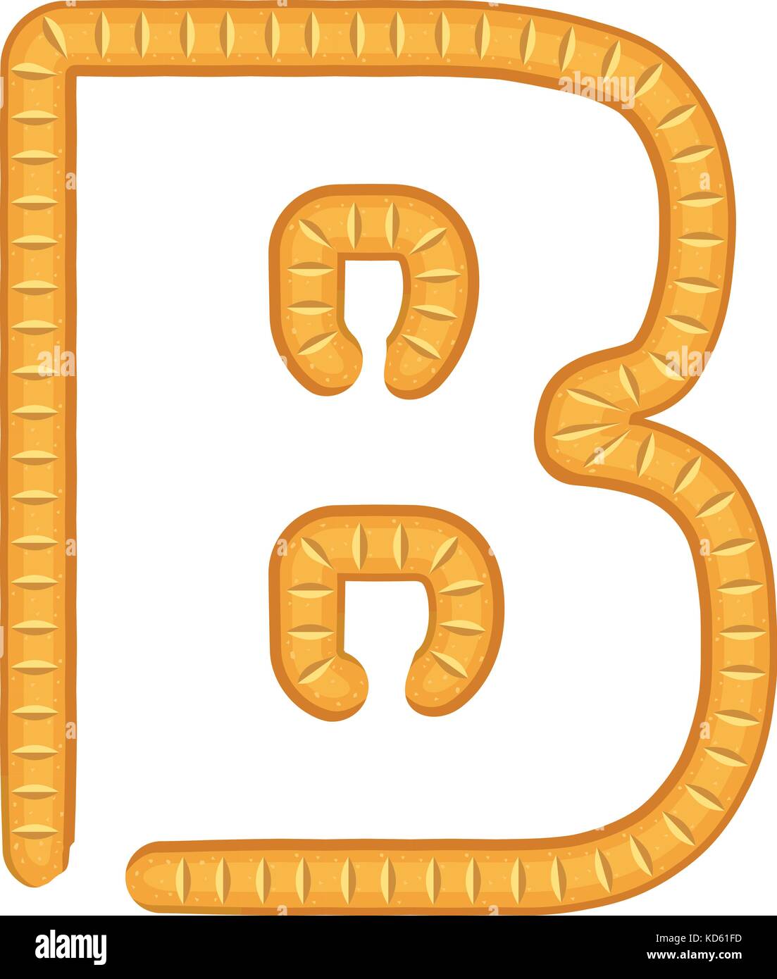 Letter b bread icon, cartoon style Stock Vector Image & Art - Alamy