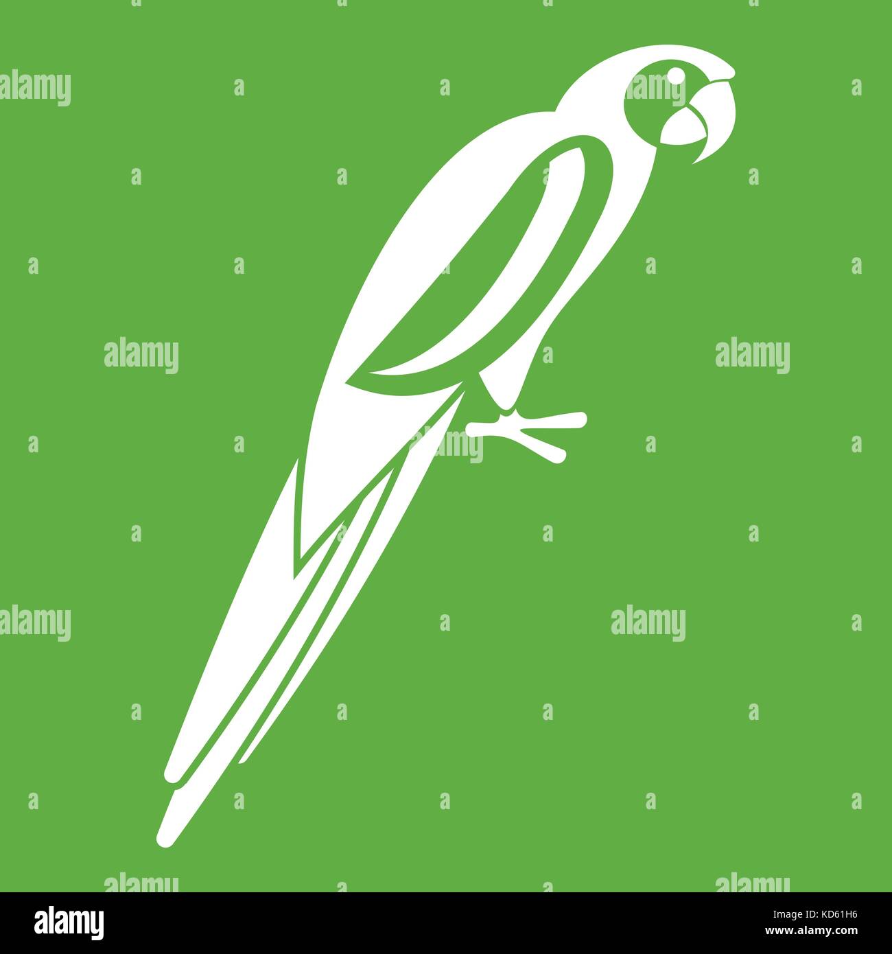 Parrot icon green Stock Vector Image & Art - Alamy