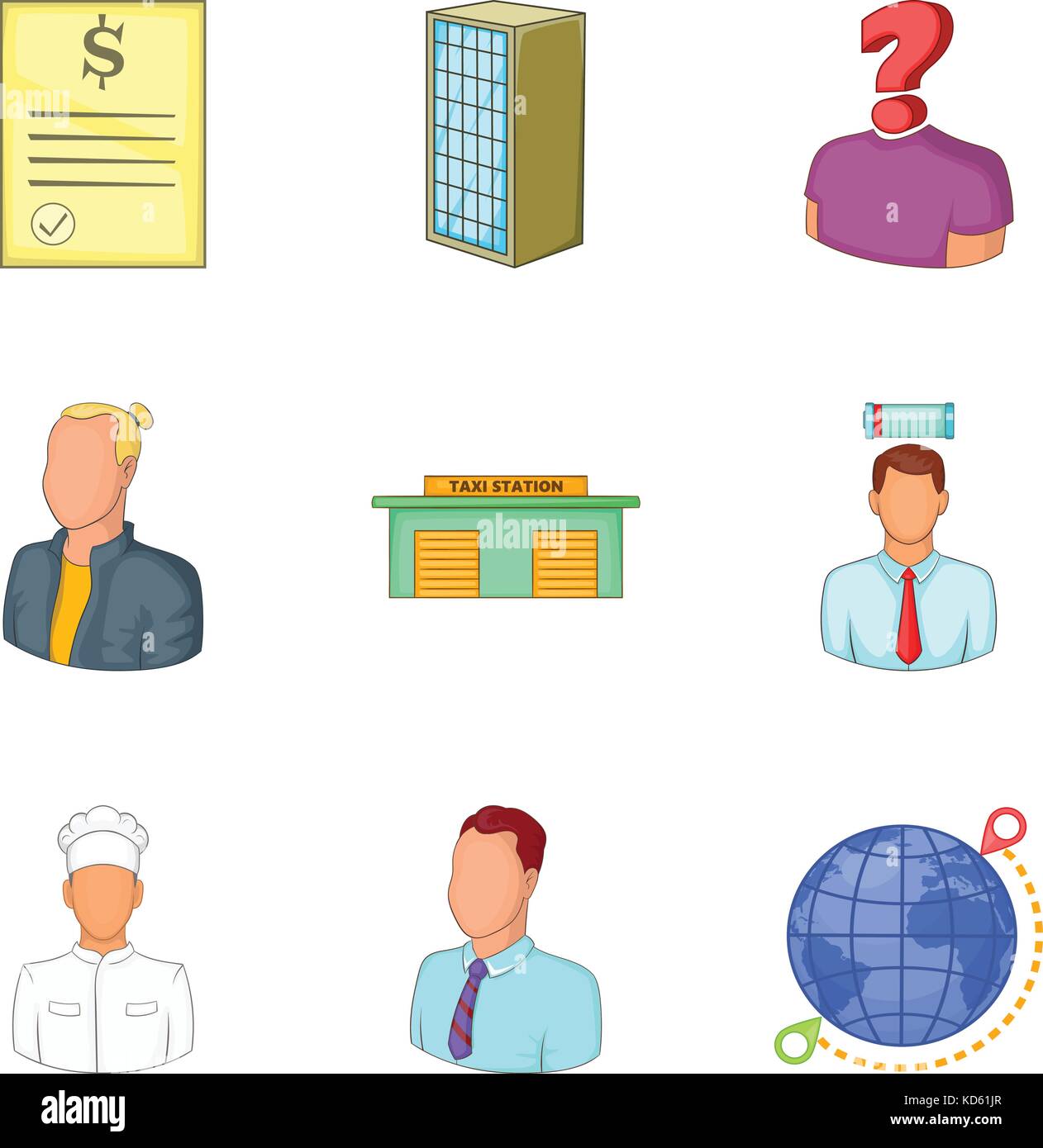 Middle management icons set, cartoon style Stock Vector Image & Art - Alamy