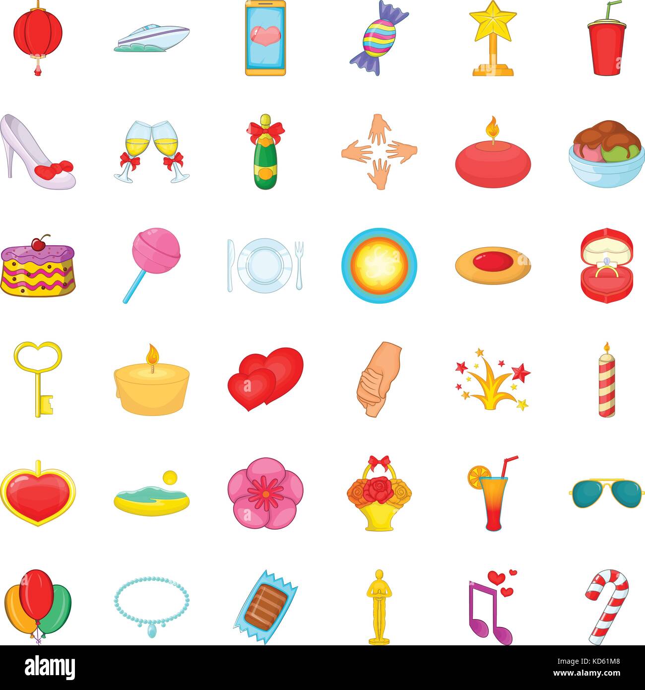 Balloon icons set, cartoon style Stock Vector Image & Art - Alamy