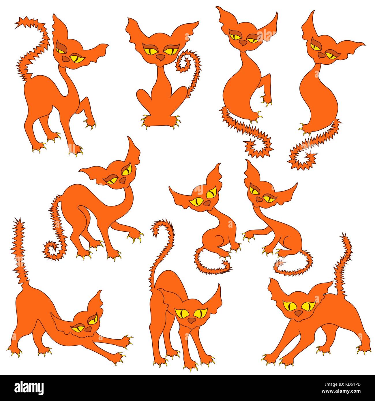Cat tail tails domestic Stock Vector Images - Alamy