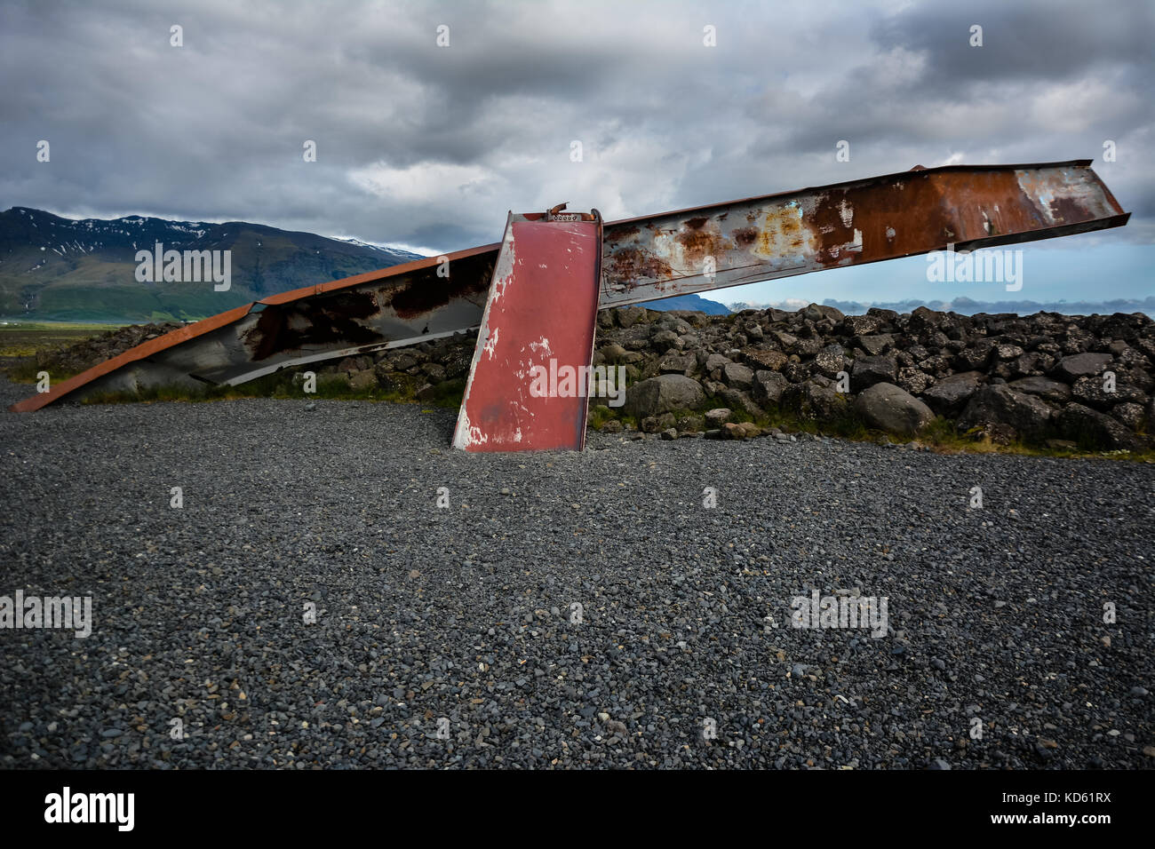 Skeidararsandur, Skeidara Bridge Monument in Iceland Stock Photo - Alamy
