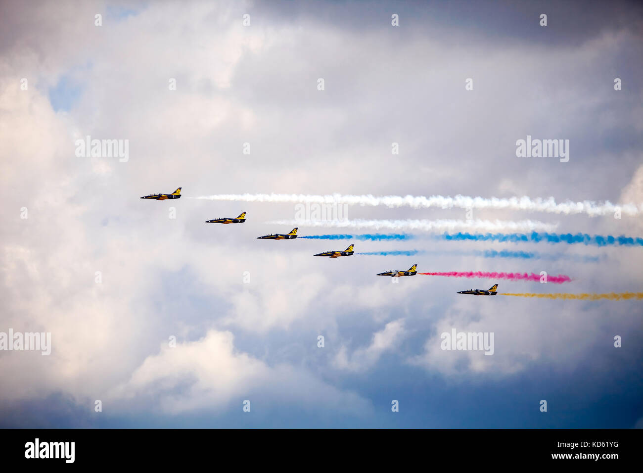 Baltic Bees aerobatic team perfomance from Latvia Stock Photo - Alamy