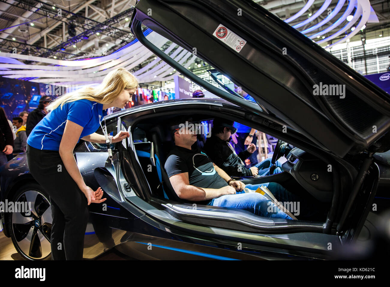 Self-driving BMW i8 Roadster and virtual reality Microsoft HoloLens by ...