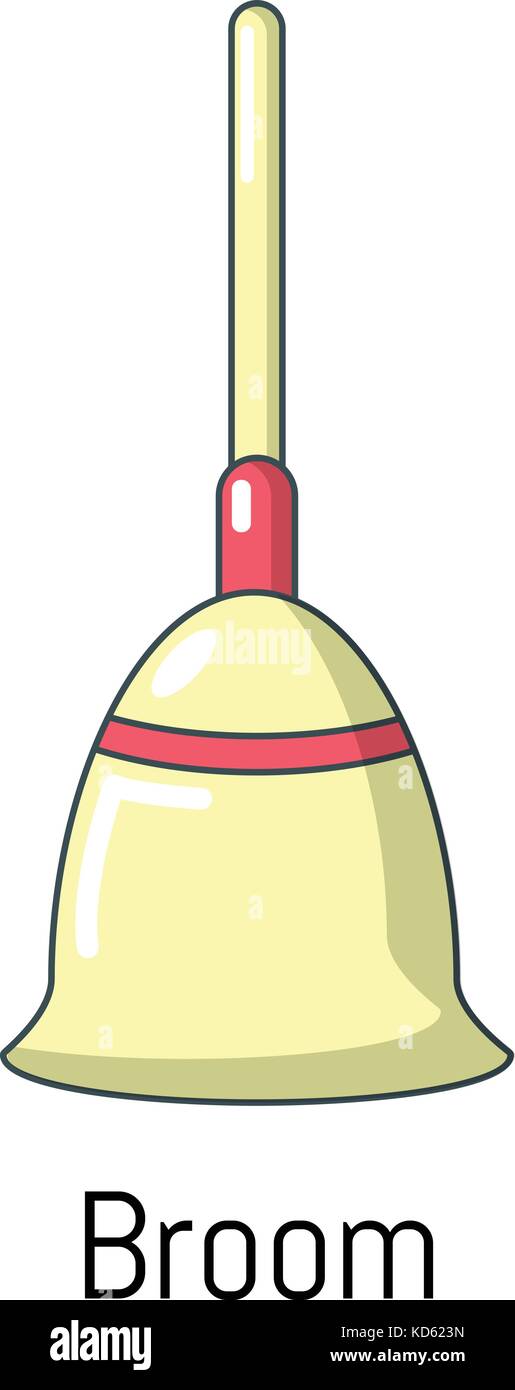 Broom icon, cartoon style Stock Vector Image & Art - Alamy
