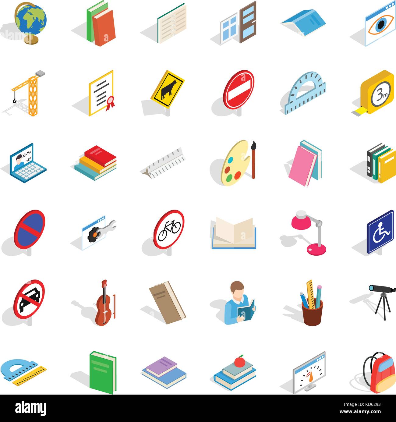 Examination icons set, isometric style Stock Vector Image & Art - Alamy