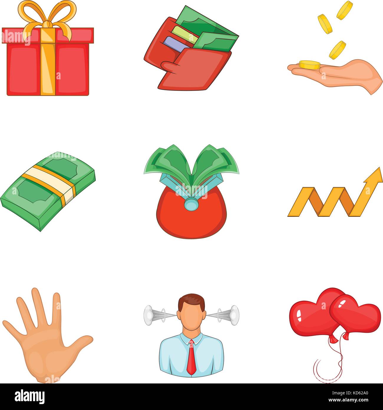 Welfare icons set, cartoon style Stock Vector Image & Art - Alamy