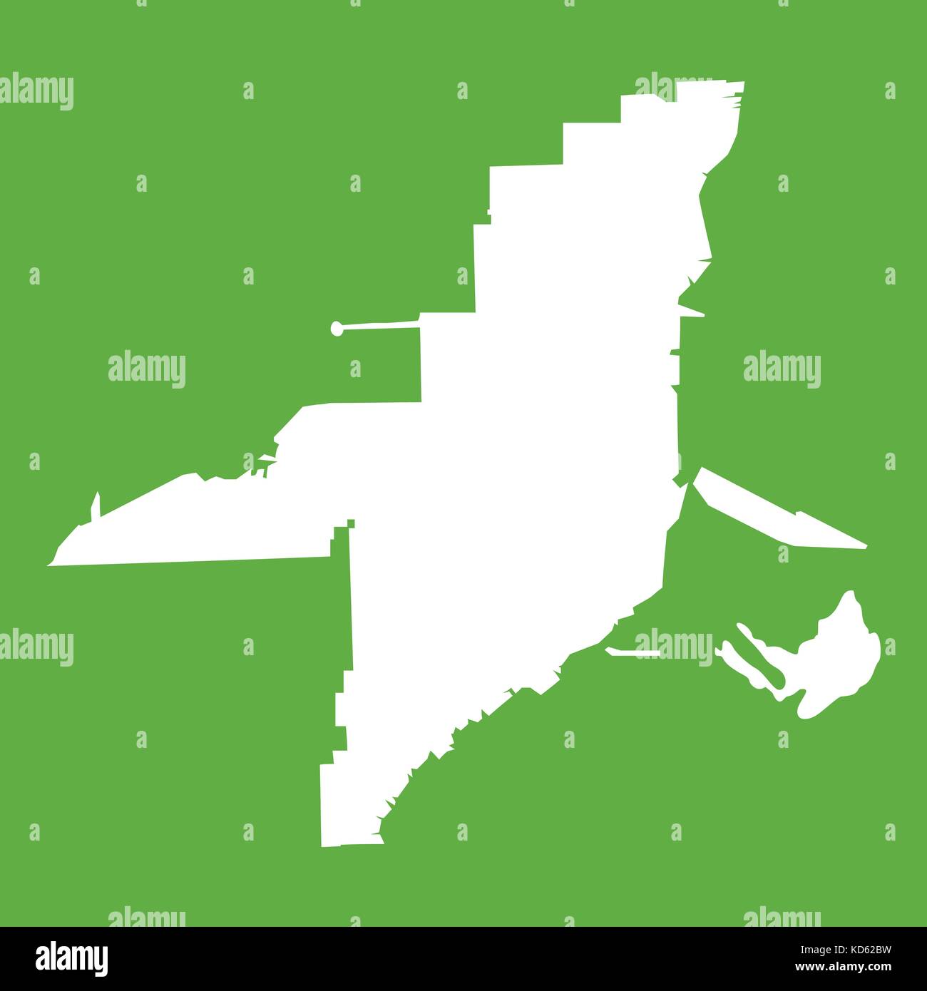 Florida map icon green Stock Vector Image & Art - Alamy