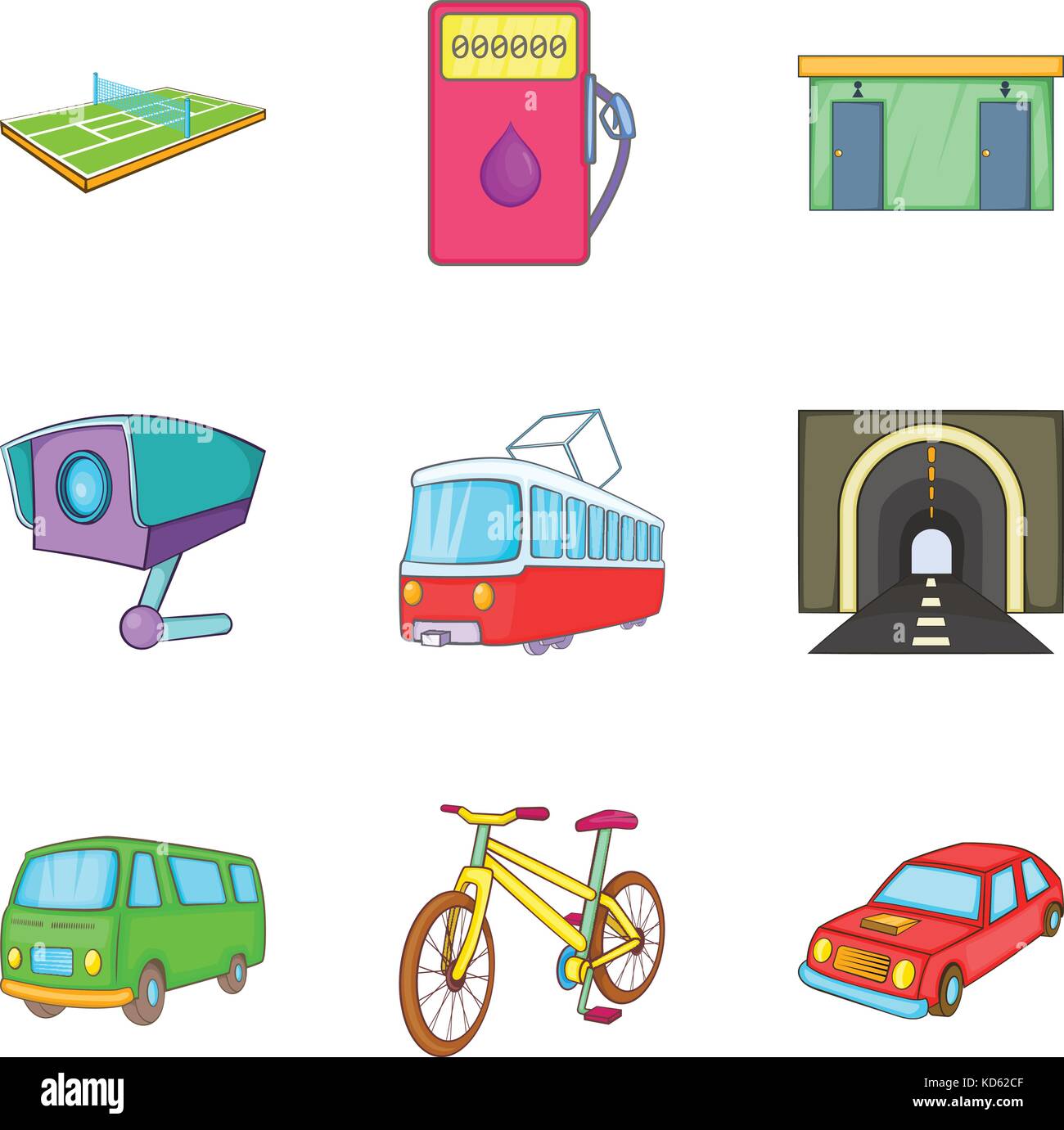 Province icons set, cartoon style Stock Vector Image & Art - Alamy