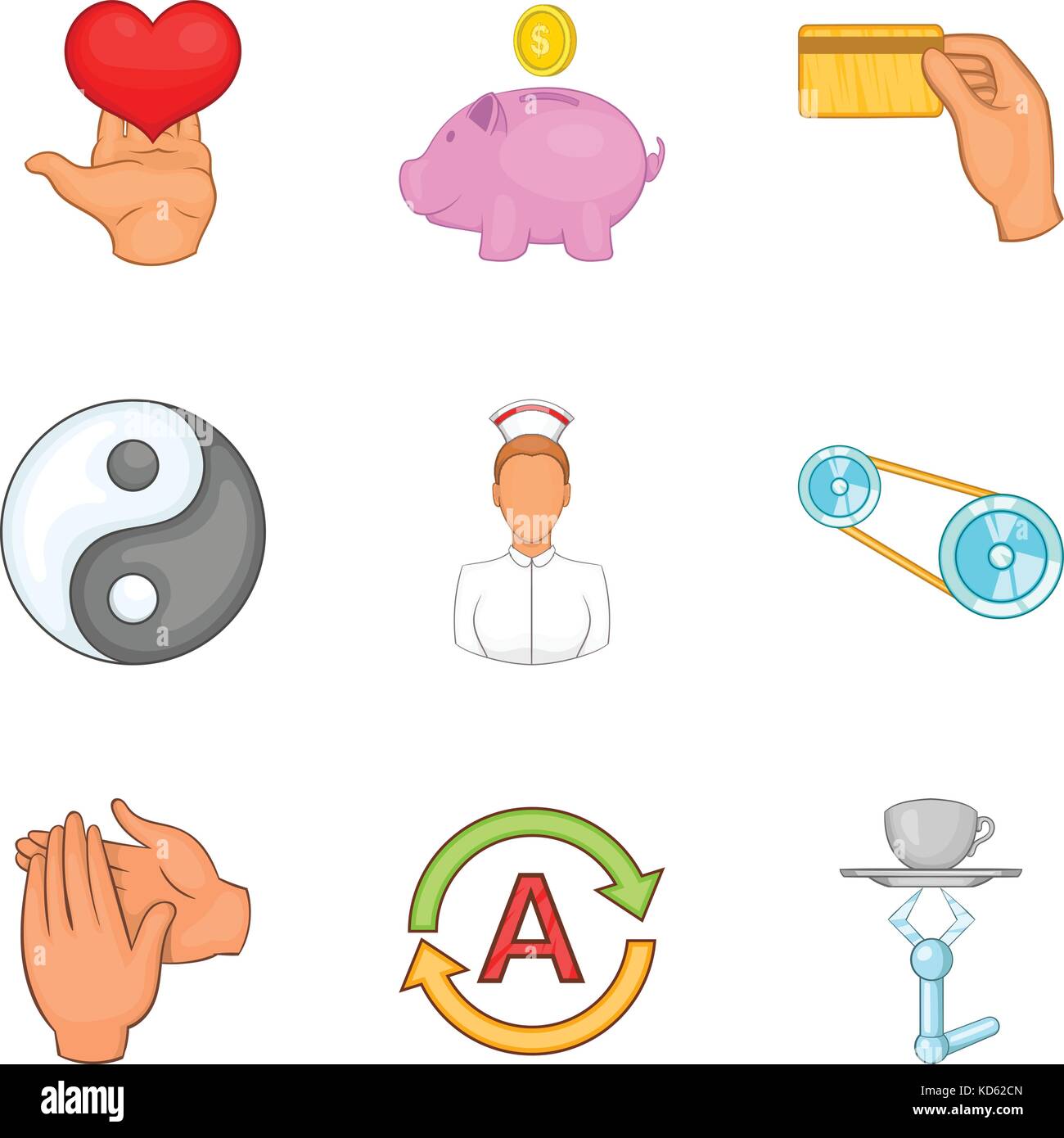 Medical insurance icons set, cartoon style Stock Vector Image & Art - Alamy