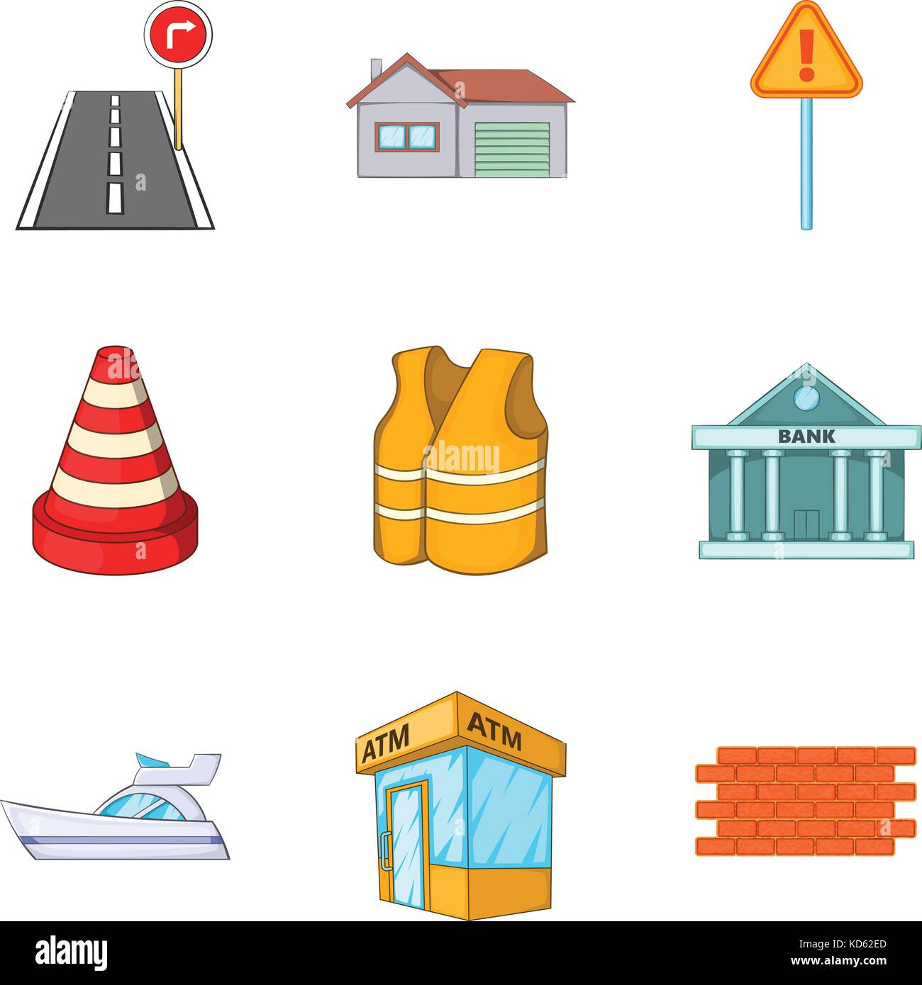 Country icons set, cartoon style Stock Vector Image & Art - Alamy