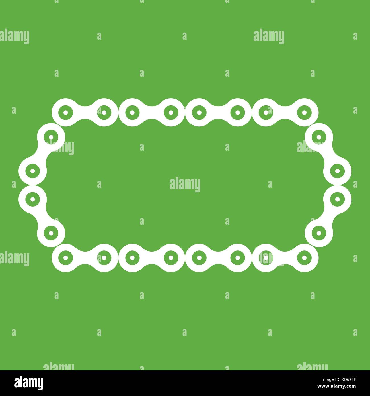 Bicycle chain icon green Stock Vector Image & Art - Alamy