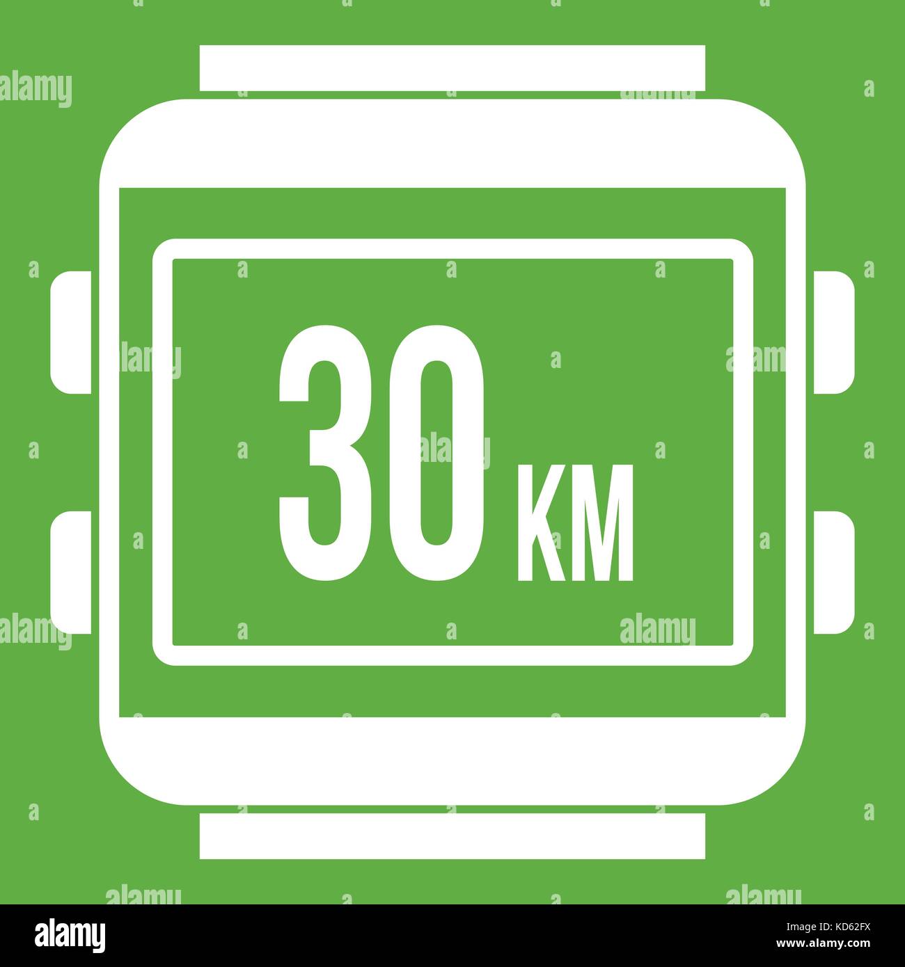 Speedometer bike icon green Stock Vector Image & Art - Alamy