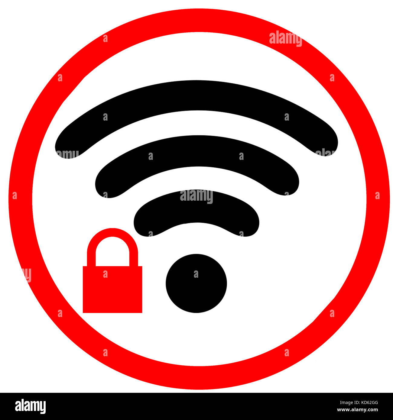 Secure Wifi icon. Secure Wireless internet sign. Communication ...