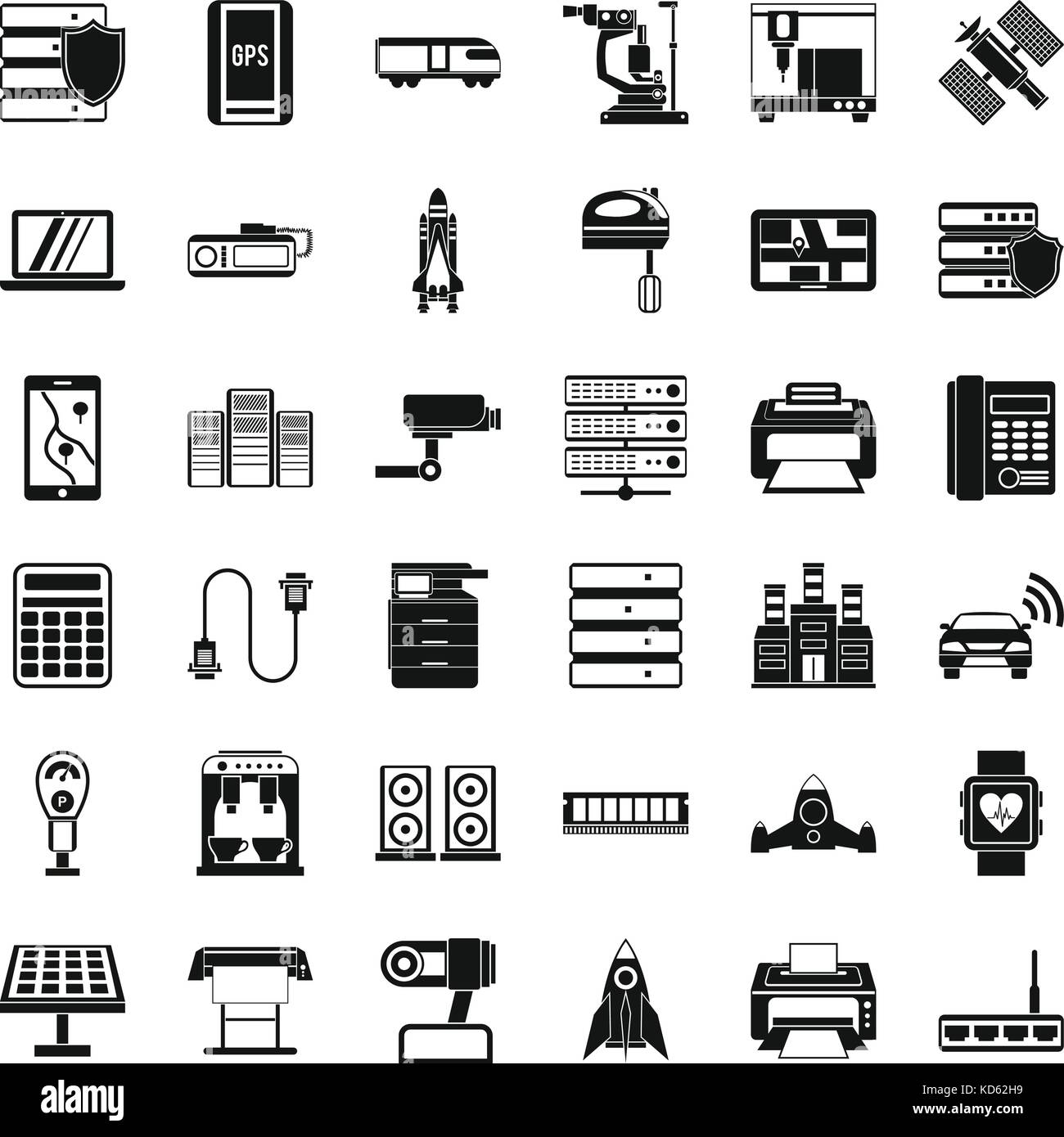 Mixer icons set, simple style Stock Vector Image & Art - Alamy