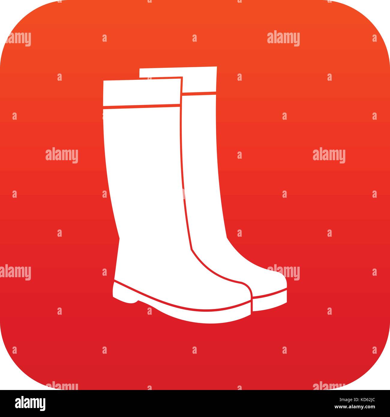 Rubber boots icon digital red Stock Vector Image & Art - Alamy