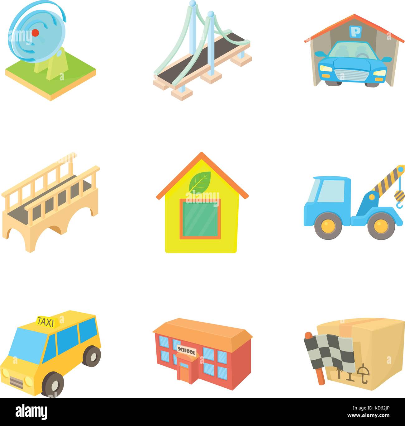 Periphery icons set, cartoon style Stock Vector Image & Art - Alamy