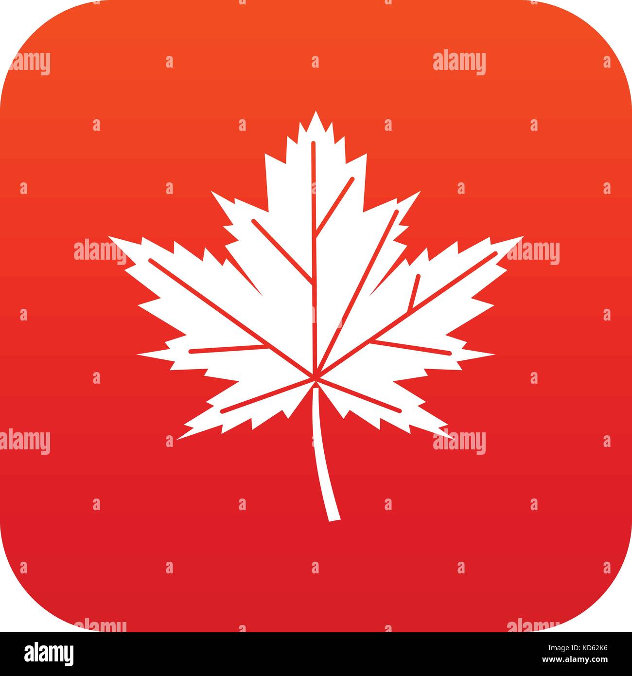Maple leaf icon digital red Stock Vector Image & Art - Alamy