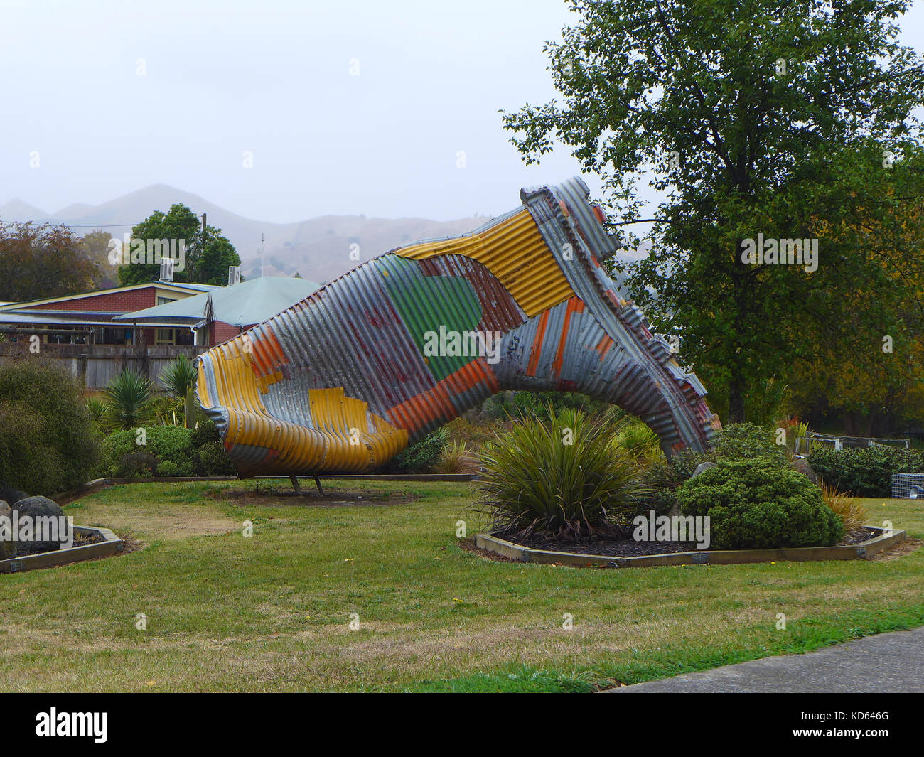 Big Gumboot Taihape NZ Stock Photo - Alamy
