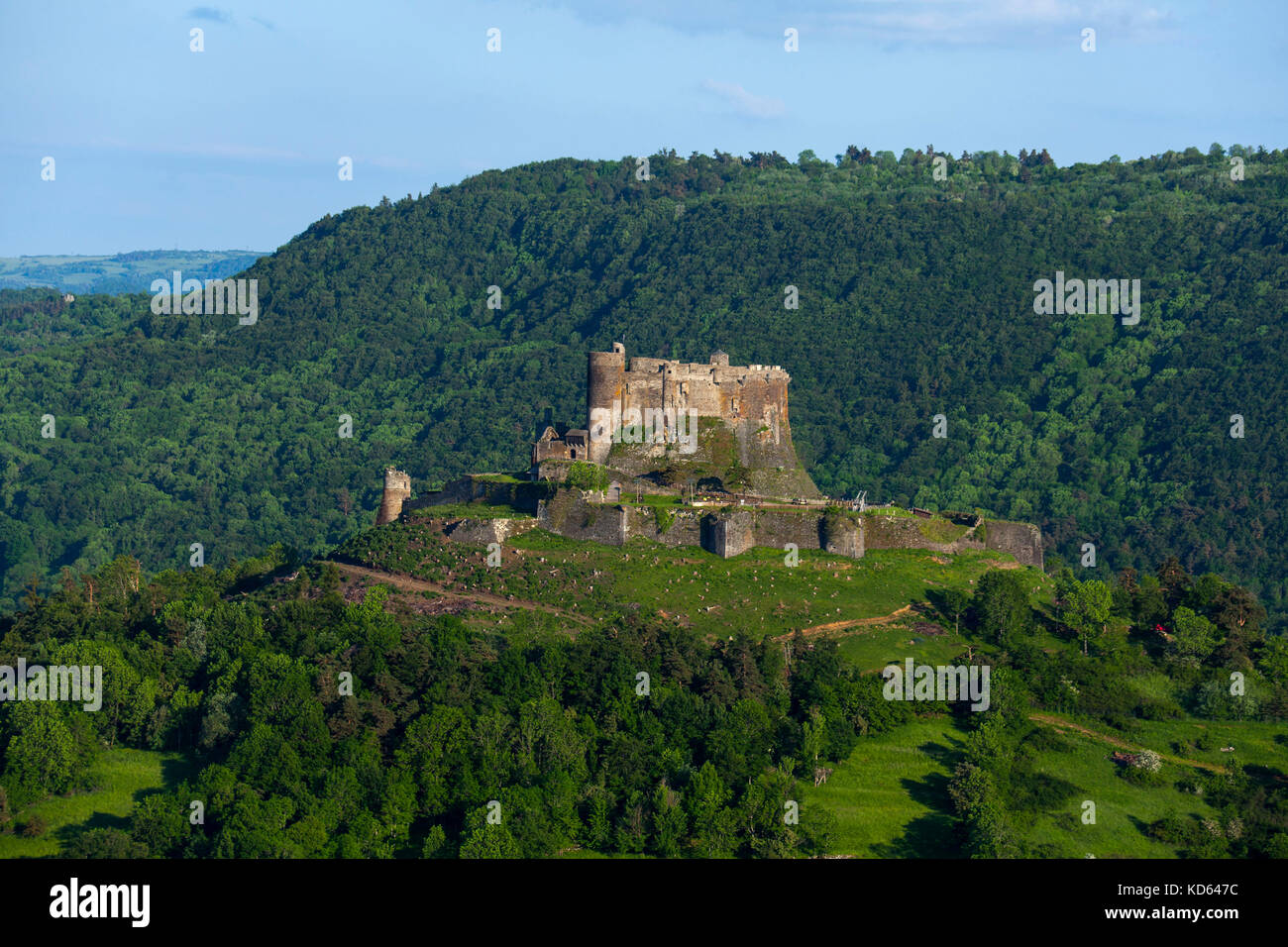 Chateau de Murol, medieval castle dating back to the XIIth century, on ...