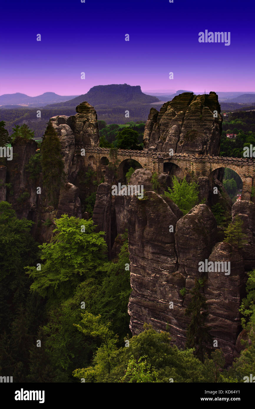 Bastei cliffs hi-res stock photography and images - Alamy