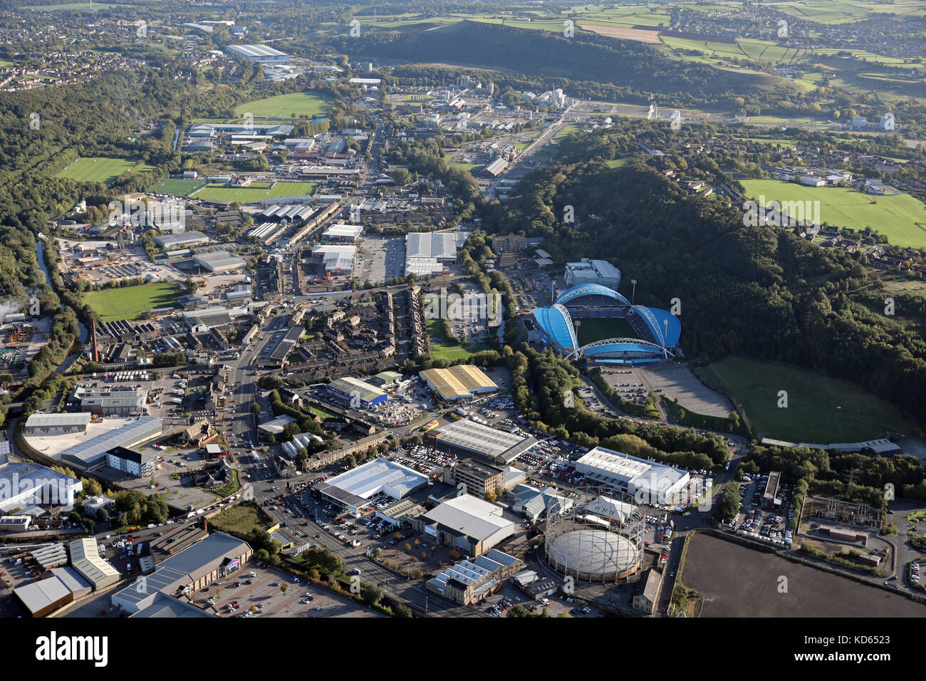 Huddersfield stadium aerial hi-res stock photography and images - Alamy
