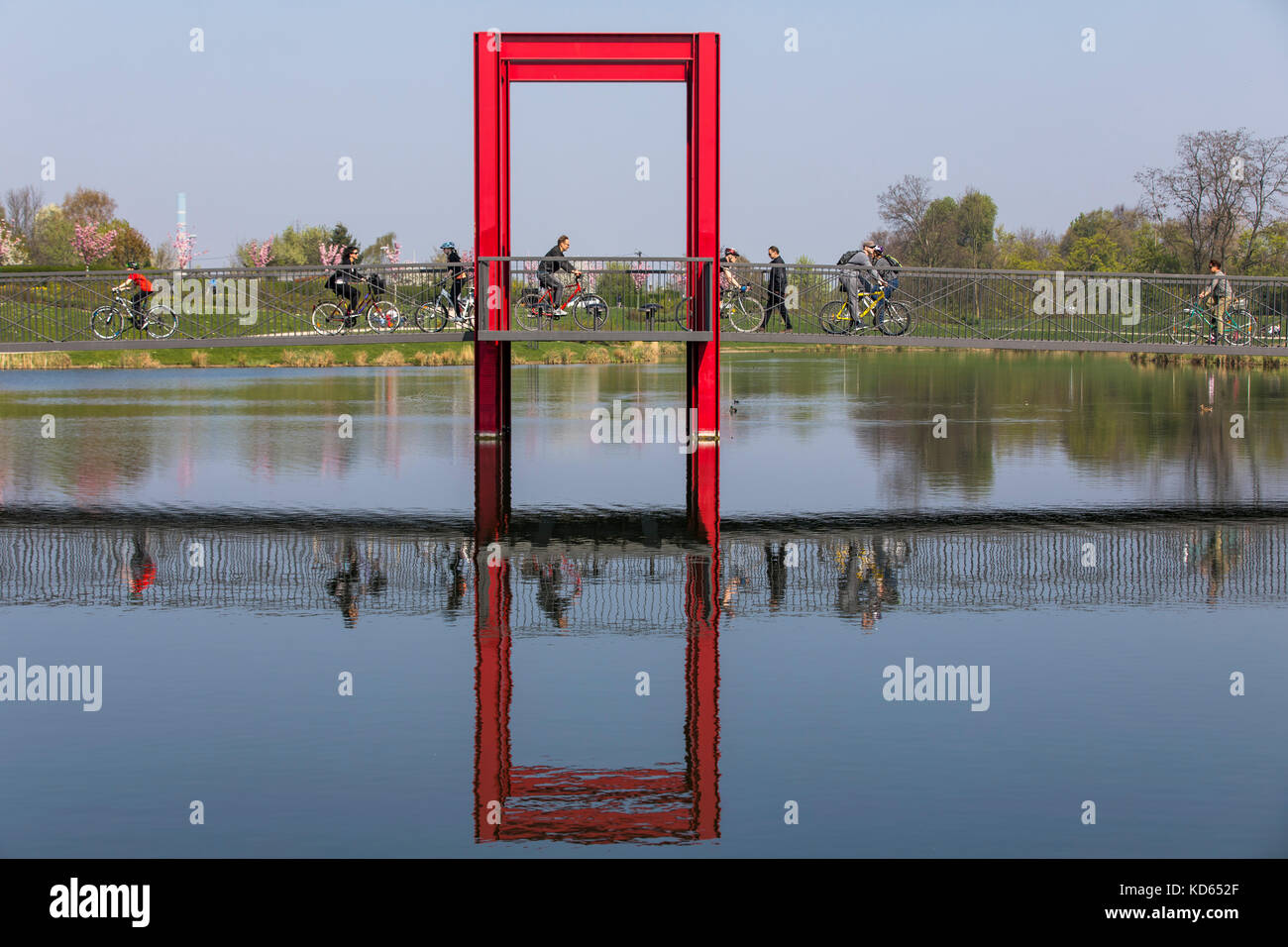 Cycling highway, RS1, first speed track for bicycles in Germany, Ruhr ...