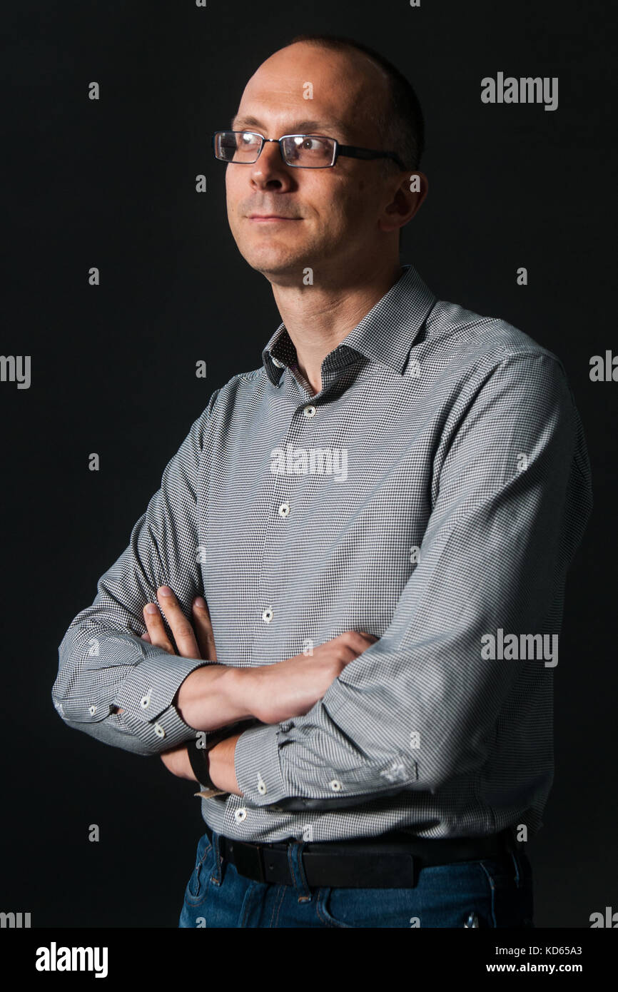 English economist and journalist Tim Harford attends a photocall during ...