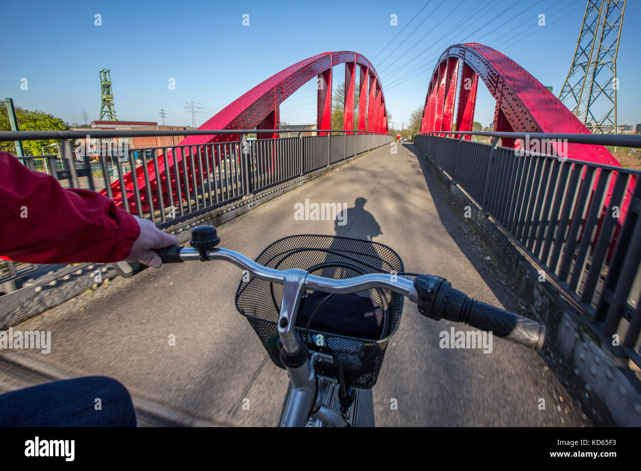 Cycling highway, RS1, first speed track for bicycles in Germany, Ruhr ...