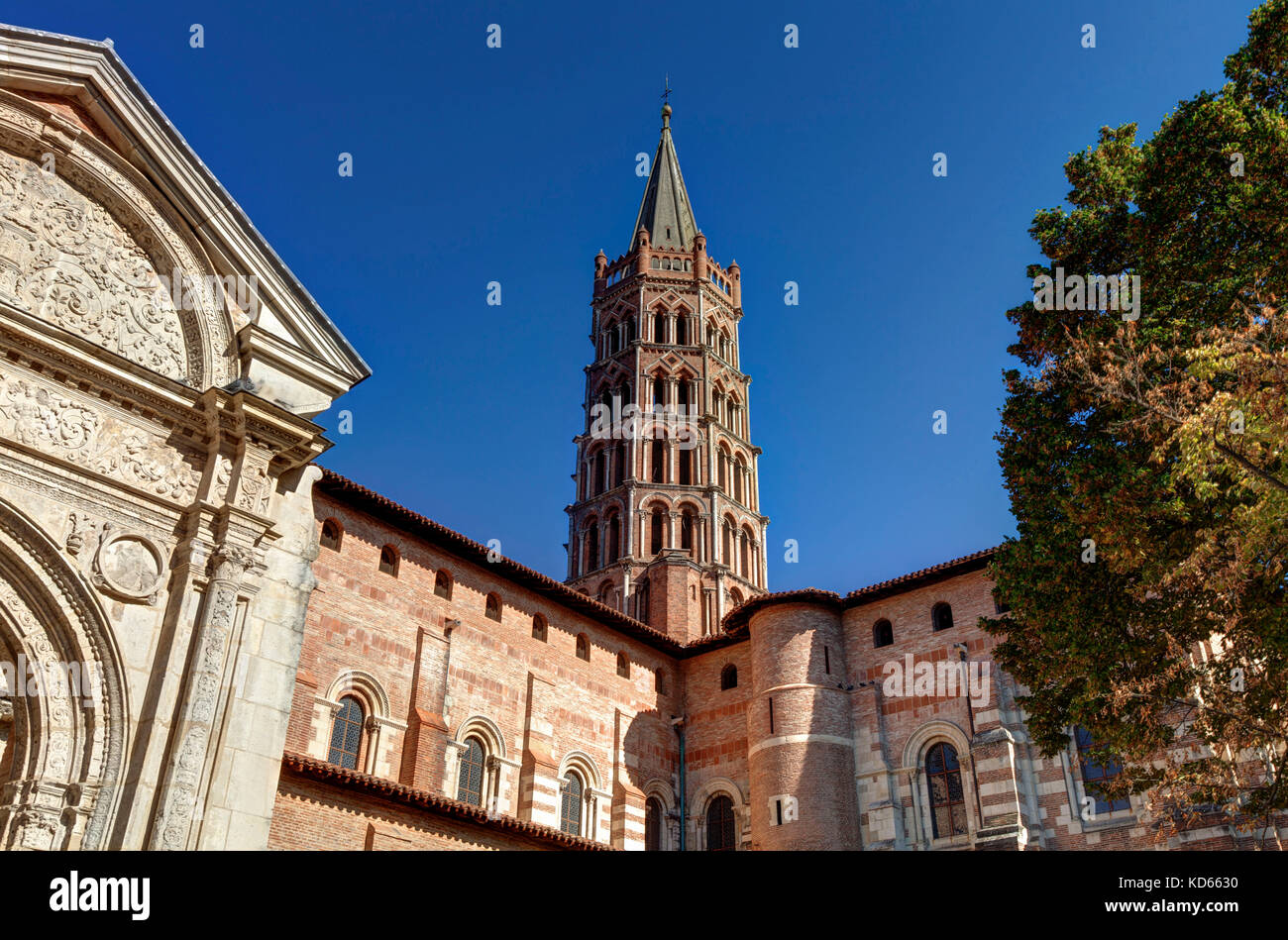 Toulouse (southern France): Basilica of Saint-Sernin, registered as a ...