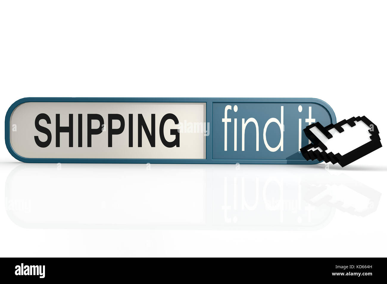 Shipping word on the blue find it banner image with hi-res rendered ...
