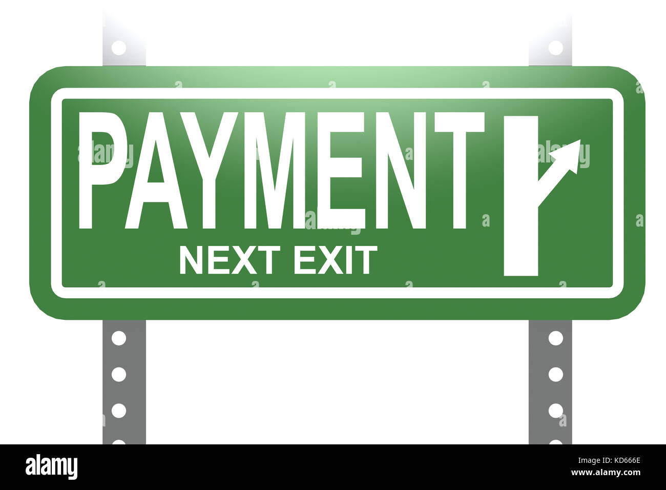 Payment green sign board isolated image with hi-res rendered artwork ...