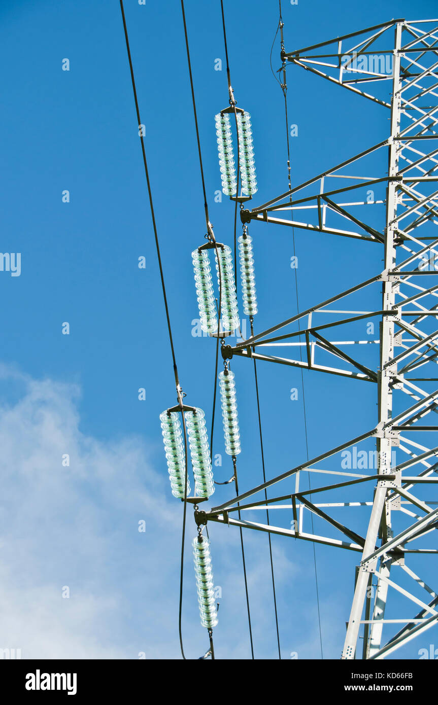 Power transmission tower insulator hi-res stock photography and images ...