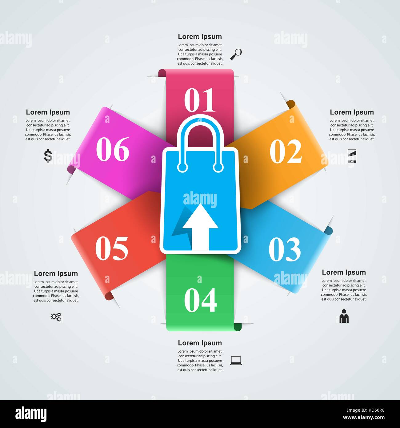 Shop, cart - business infographic Stock Vector Image & Art - Alamy