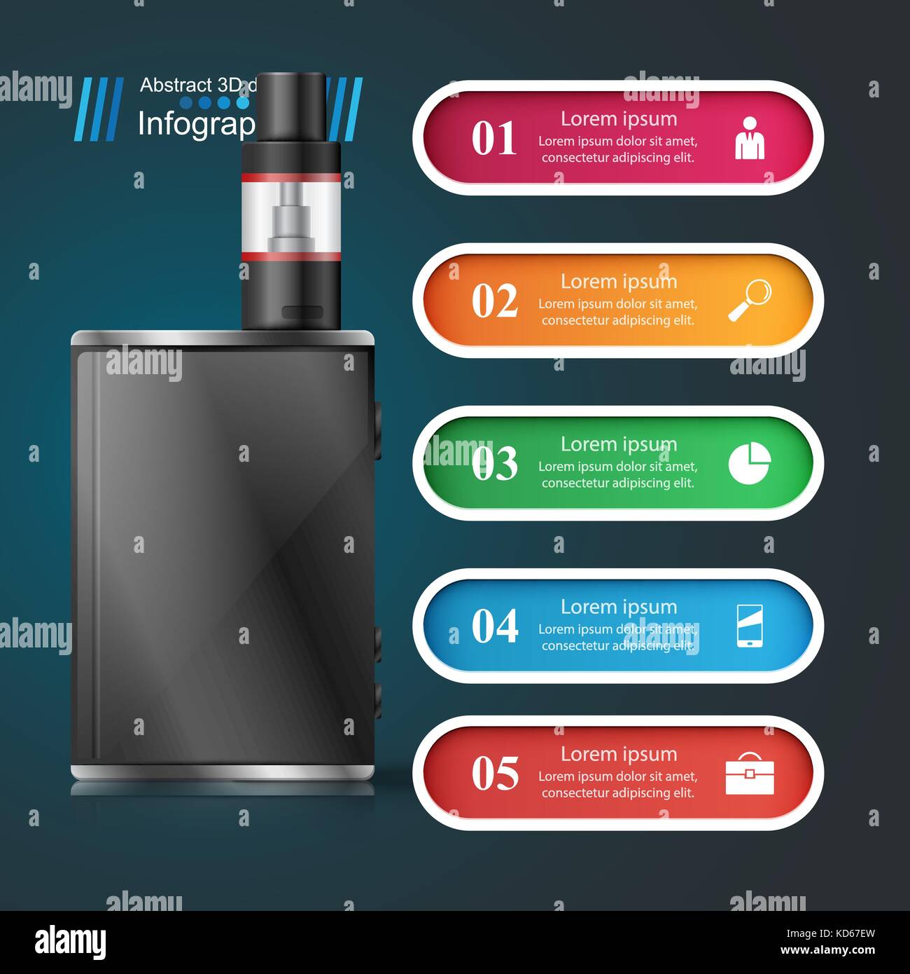 Vaper smoke electronic cigarette Stock Vector Images - Alamy