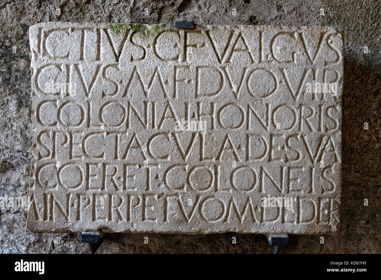 Pompeii Amphitheatre Inscription High Resolution Stock Photography and ...