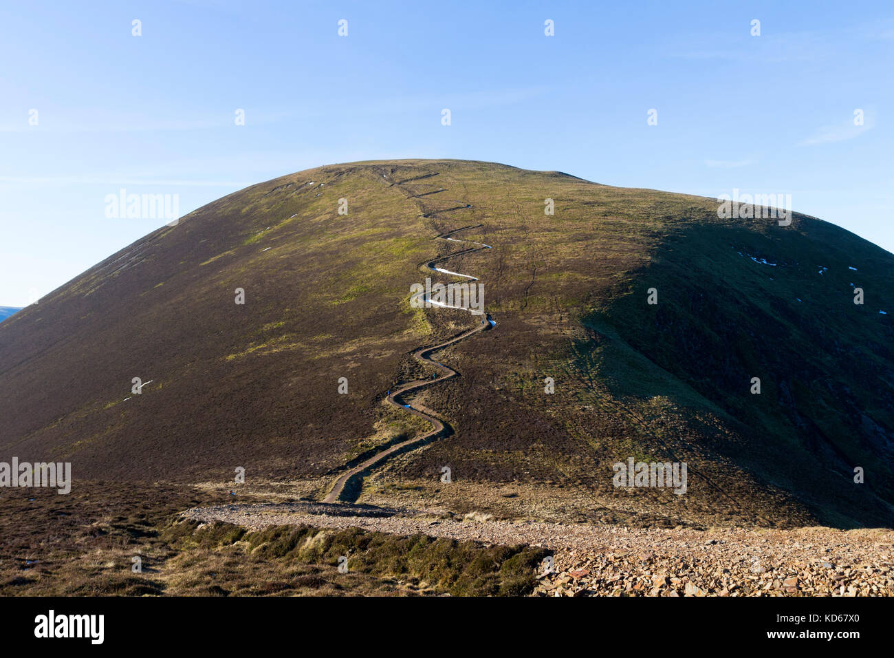 Footpath Weaving up the Steep Slopes of Sail Viewed from the Causey ...