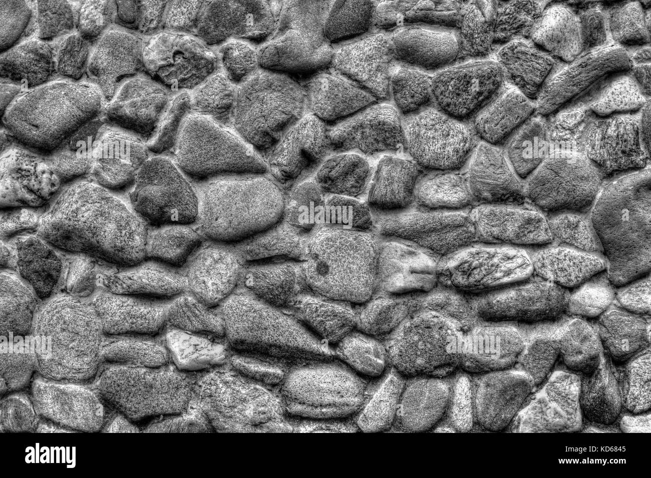 Stylish stone wall background in black and white Stock Photo - Alamy