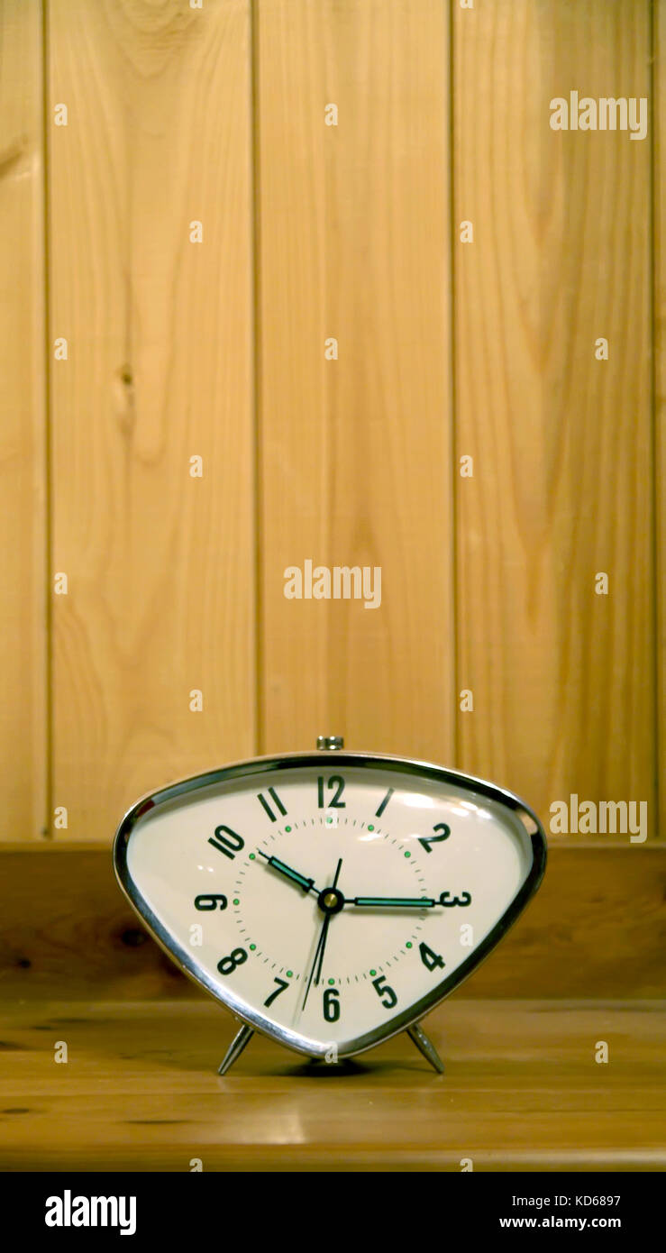 Close up view of the old alarm clock Stock Photo - Alamy