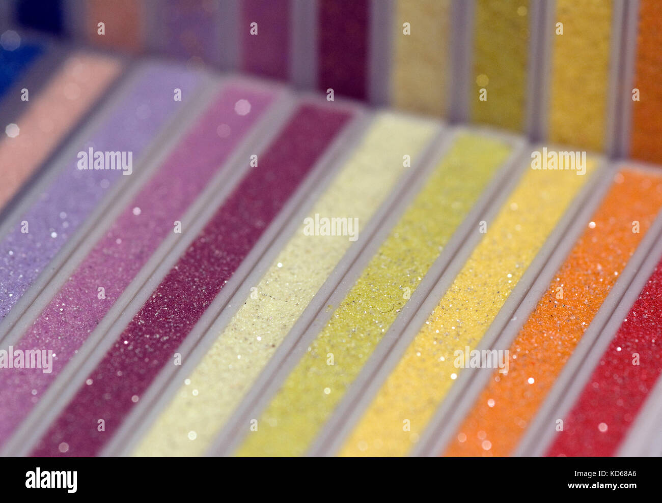 Different multicolored samples of filling paste Stock Photo - Alamy