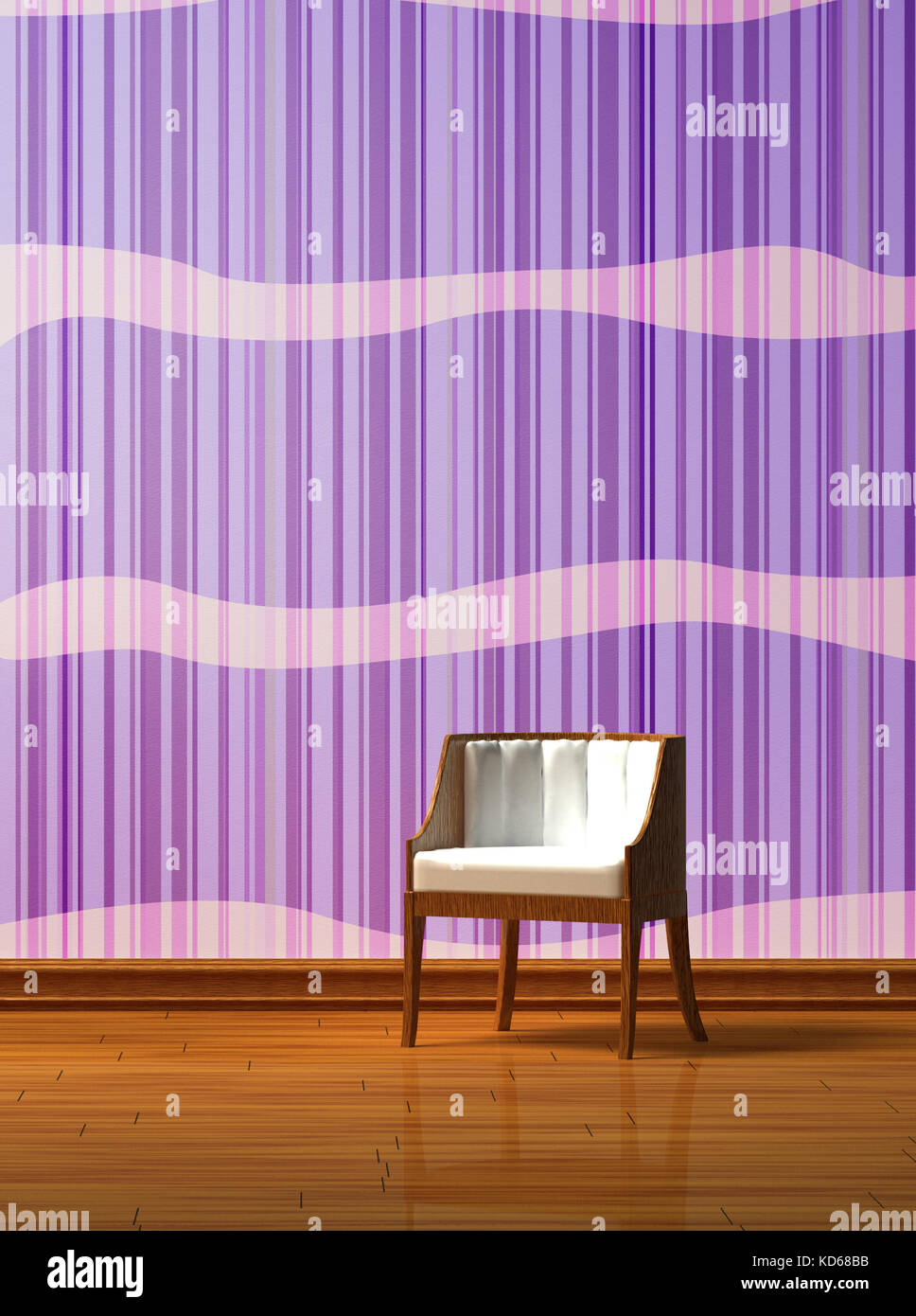 Alone chair in minimalist interior Stock Photo - Alamy