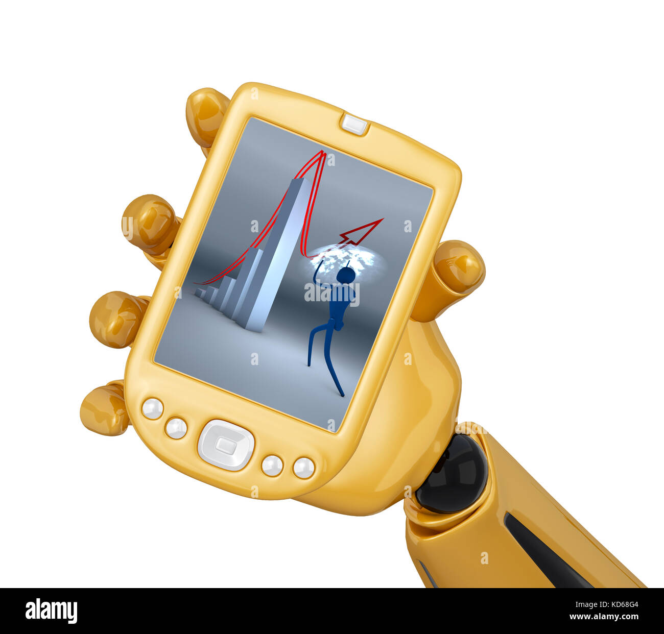 Robot money hand Cut Out Stock Images & Pictures - Alamy