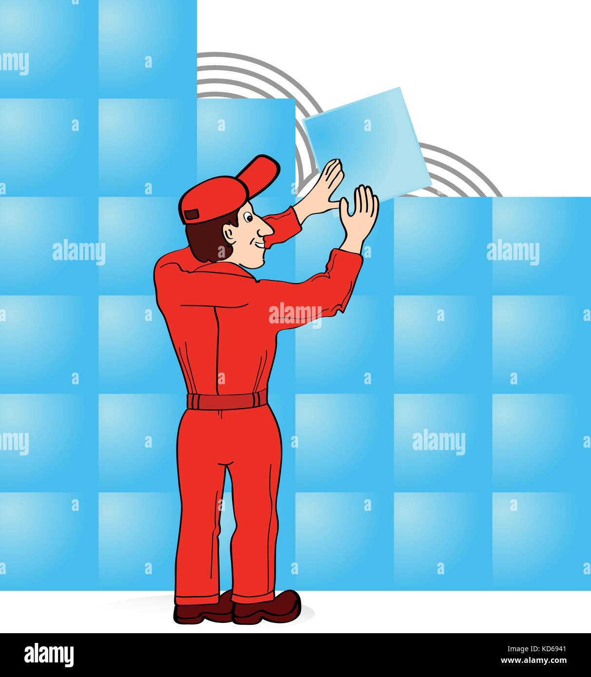 Builder Stock Vector Images - Alamy