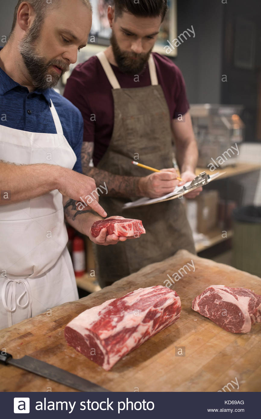 Male butchers hi-res stock photography and images - Alamy