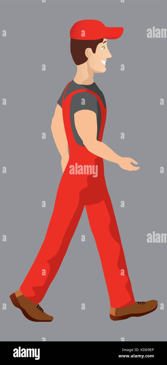 happy construction worker Stock Vector Image & Art - Alamy